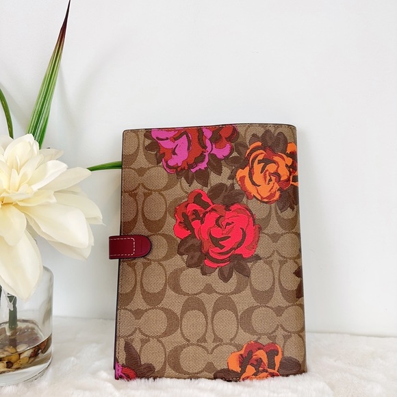 Coach | Office | Nwt Coach Notebook In Signature Canvas With Jumbo ...